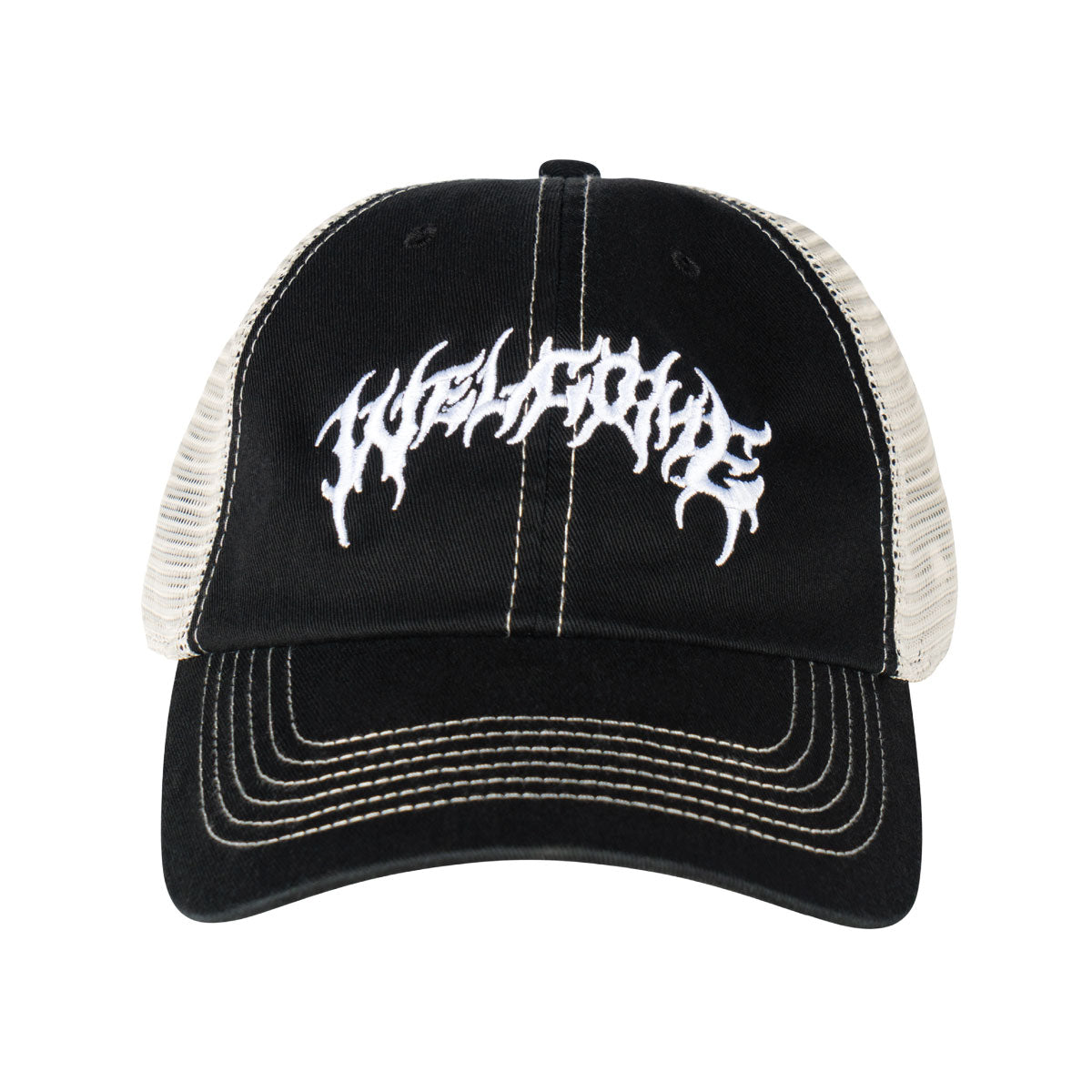 Welcome Barb Contrast Stitch Trucker Hat - Black – Daddies Board Shop