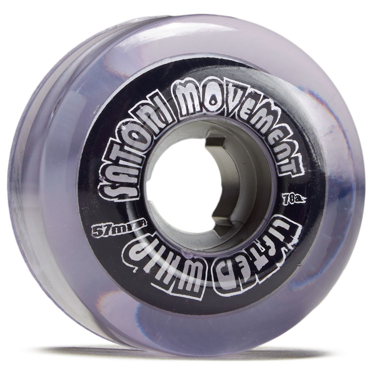 Satori Movement Lifted Whip 78a Skateboard Wheels - Purple/Silver - 57 ...